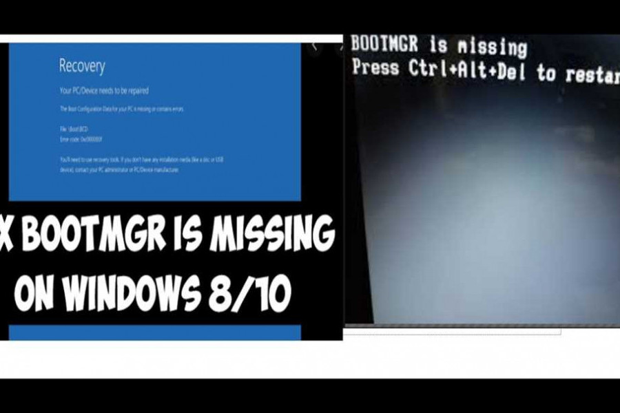 Bootmgr is missing windows 10 |Как исправить ошибку "Bootmgr is missing" в Windows 10
