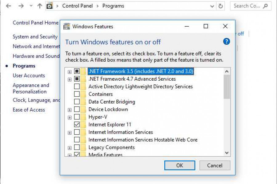 Net Framework 3 5 для Windows 10 Как установить Net Framework 3 5 на Windows 10 подробная